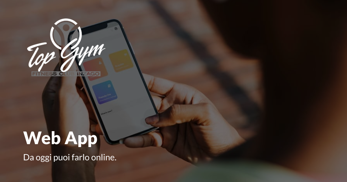 Web App | Top Gym — Palestra, piscina ed estetica a Inzago
